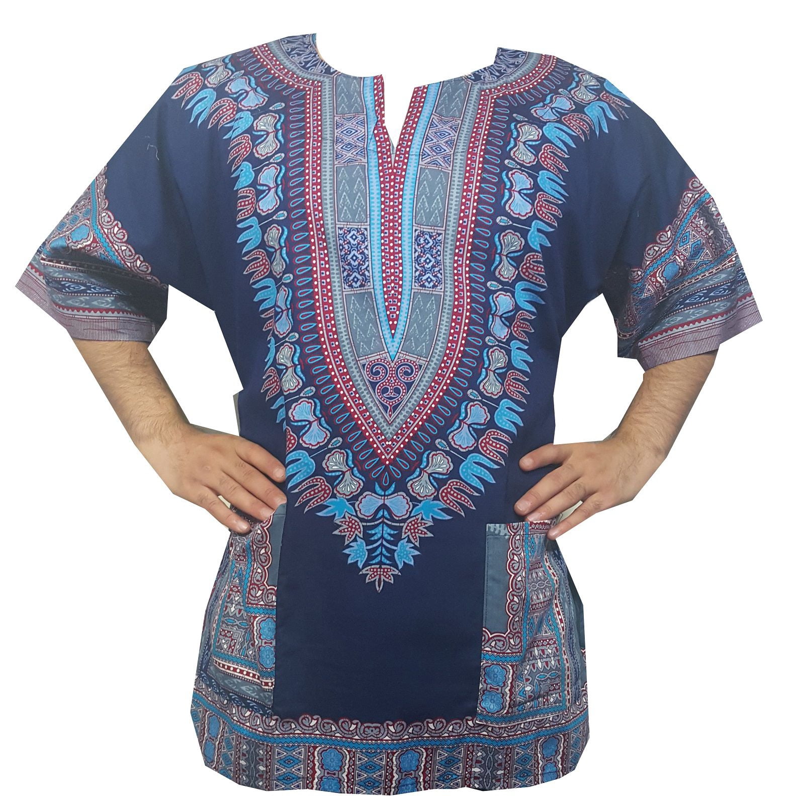 GenOne African Shirt for Men Women Dashiki Cotton T Shirt Traditional ...