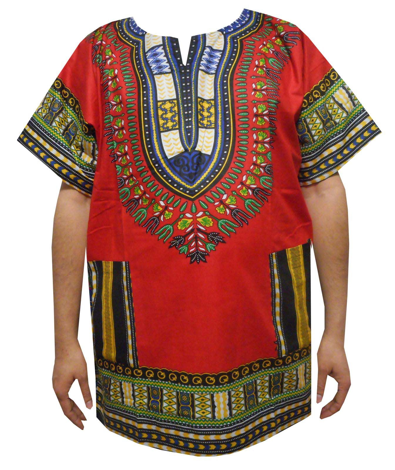 GenOne Men Dashiki Shirt African Hippie Vintage Boho Tribal WoMen ...