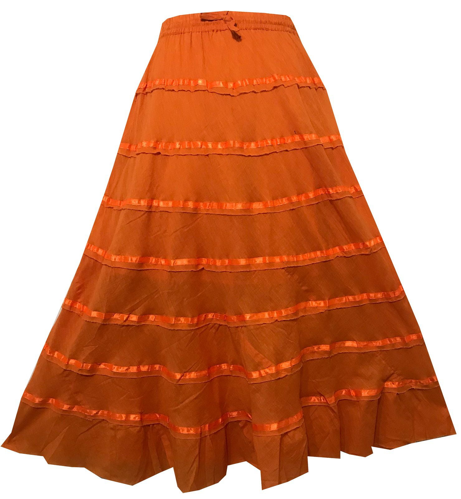 GenOne Stylish Long A-Line Cotton Fabric Traditional Party Skirts ...