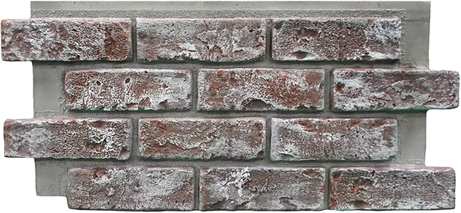GenStone Faux Brick Half Panel 22.25" x 11.25" in Chicago Brick Color ...