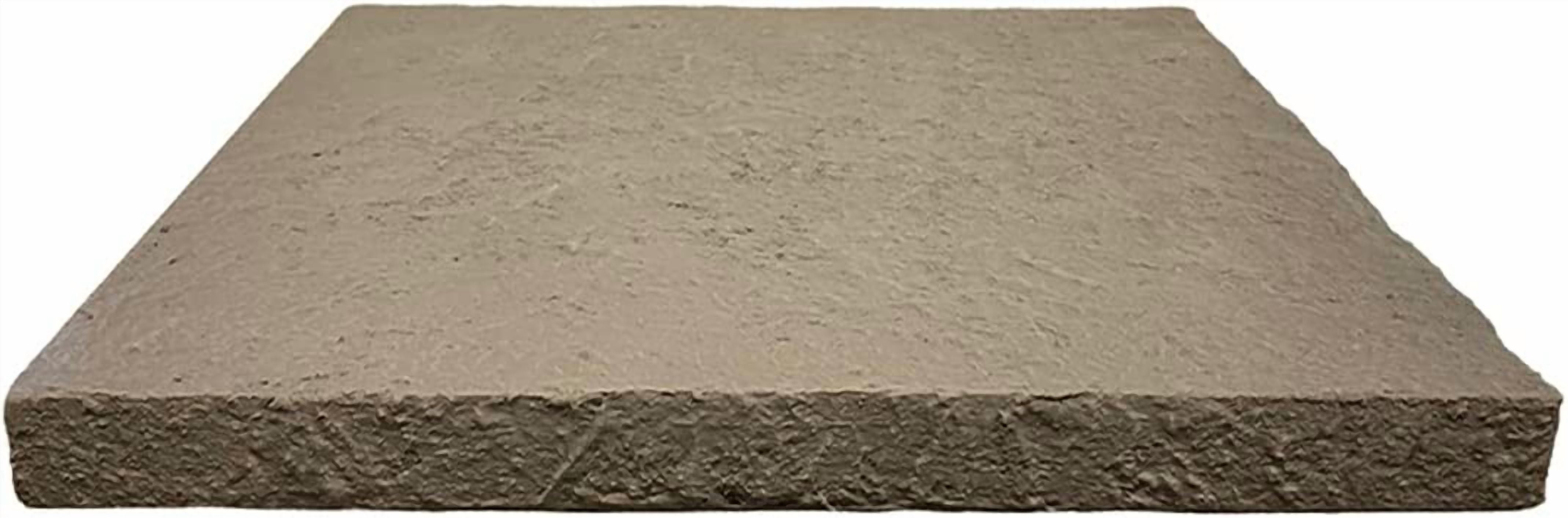 GenStone Faux Stacked Stone Flat Column Cap 23" x 23" x 2" in Kenai ...