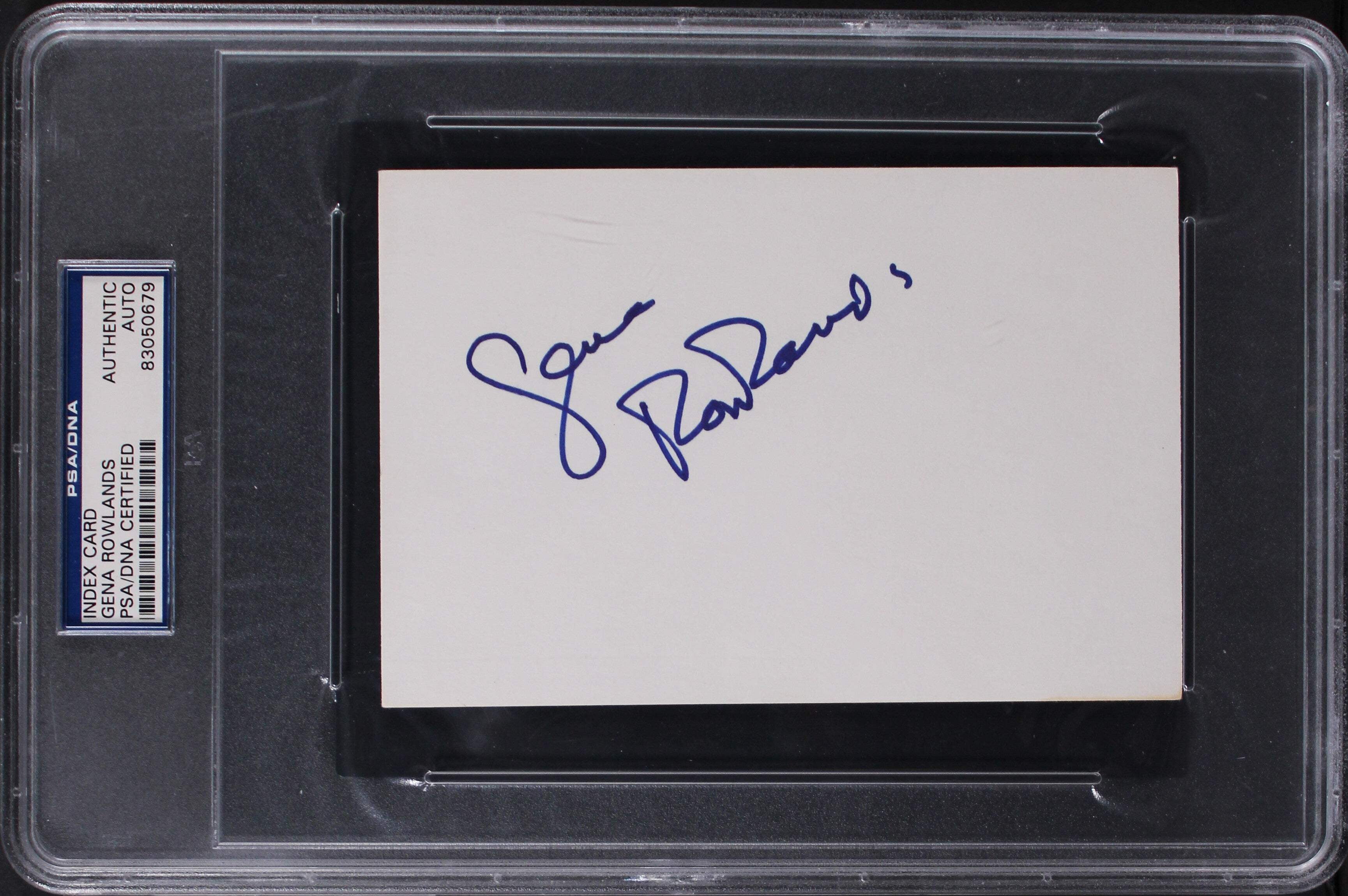 Gena Rowlands The Notebook Authentic Signed 4x6 Index Card PSA/DNA ...