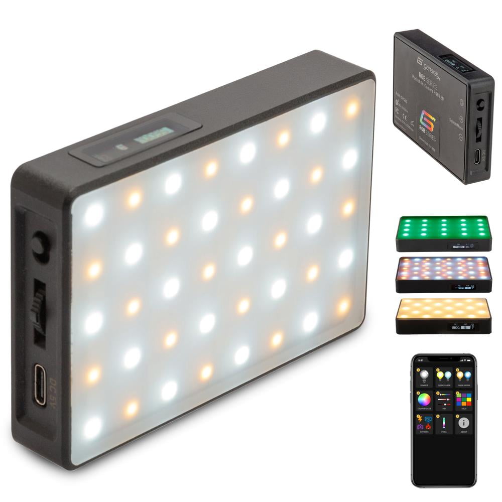 Genaray Pocket RGB Video Light Panel, Photography Camera Light, on ...