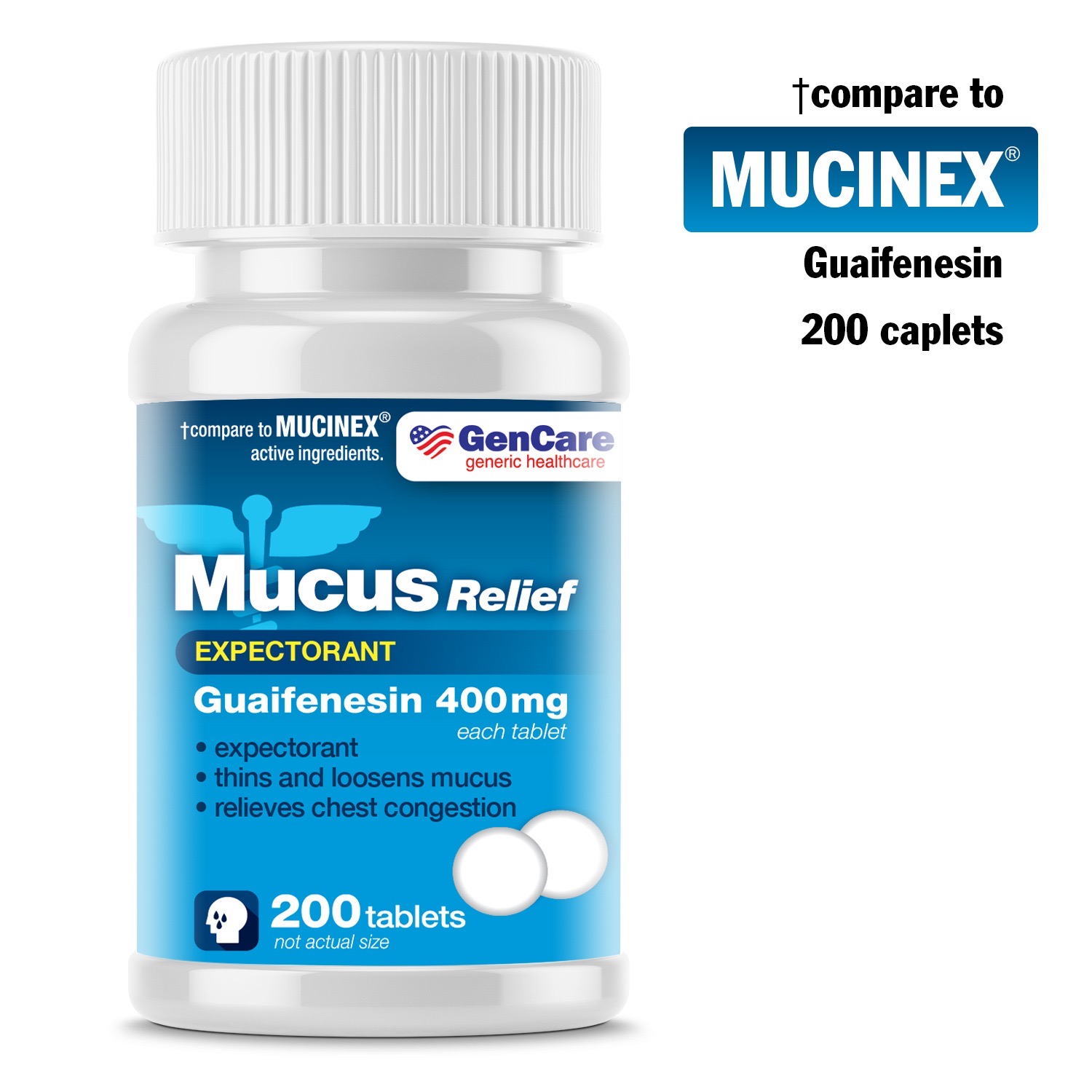 Leader Mucus Relief PE Sinus Congestion, 50 Tablets Per Box - Walmart.com