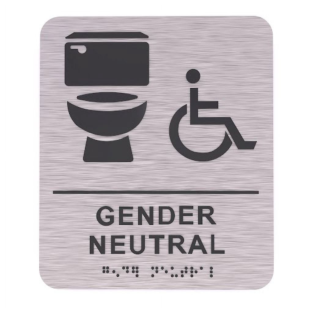All Gender Bathroom Sign by Blinksigns - ADA Compliant Restroom Signs ...