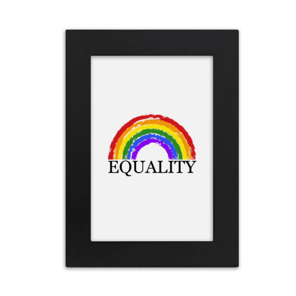 Gender Difference And Identity Rainbow Equality Desktop Photo Frame ...