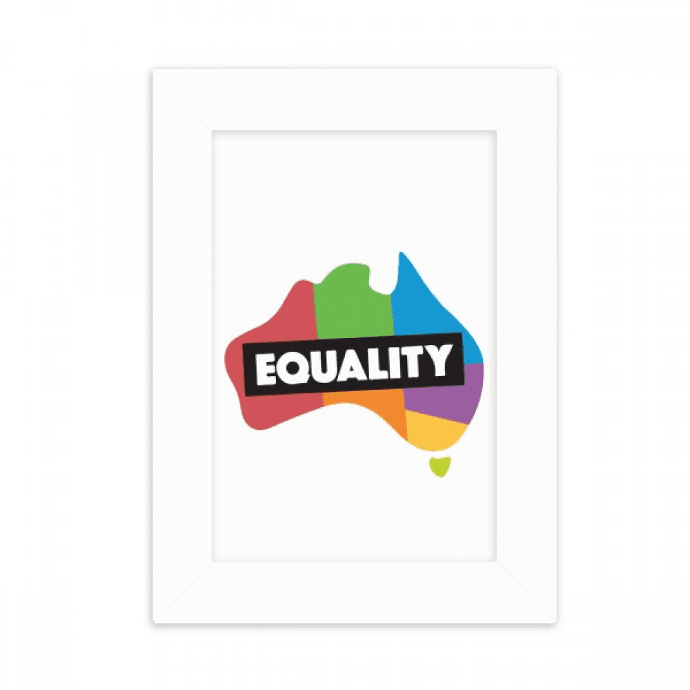 Gender Difference Australian Rainbow Equality Desktop Photo Frame ...