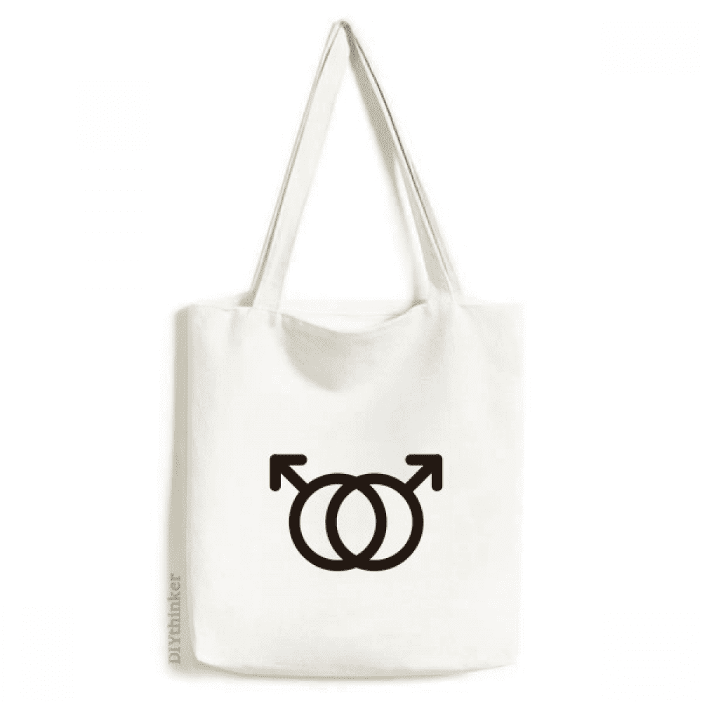 Gender Difference Identifying Male-Male Equality Tote Canvas Bag ...