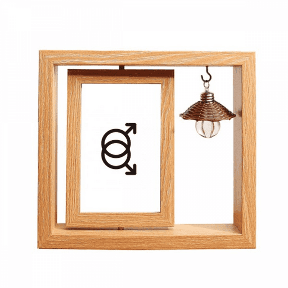 Gender Difference Identifying Male-Male Equality Wooden Rotating ...