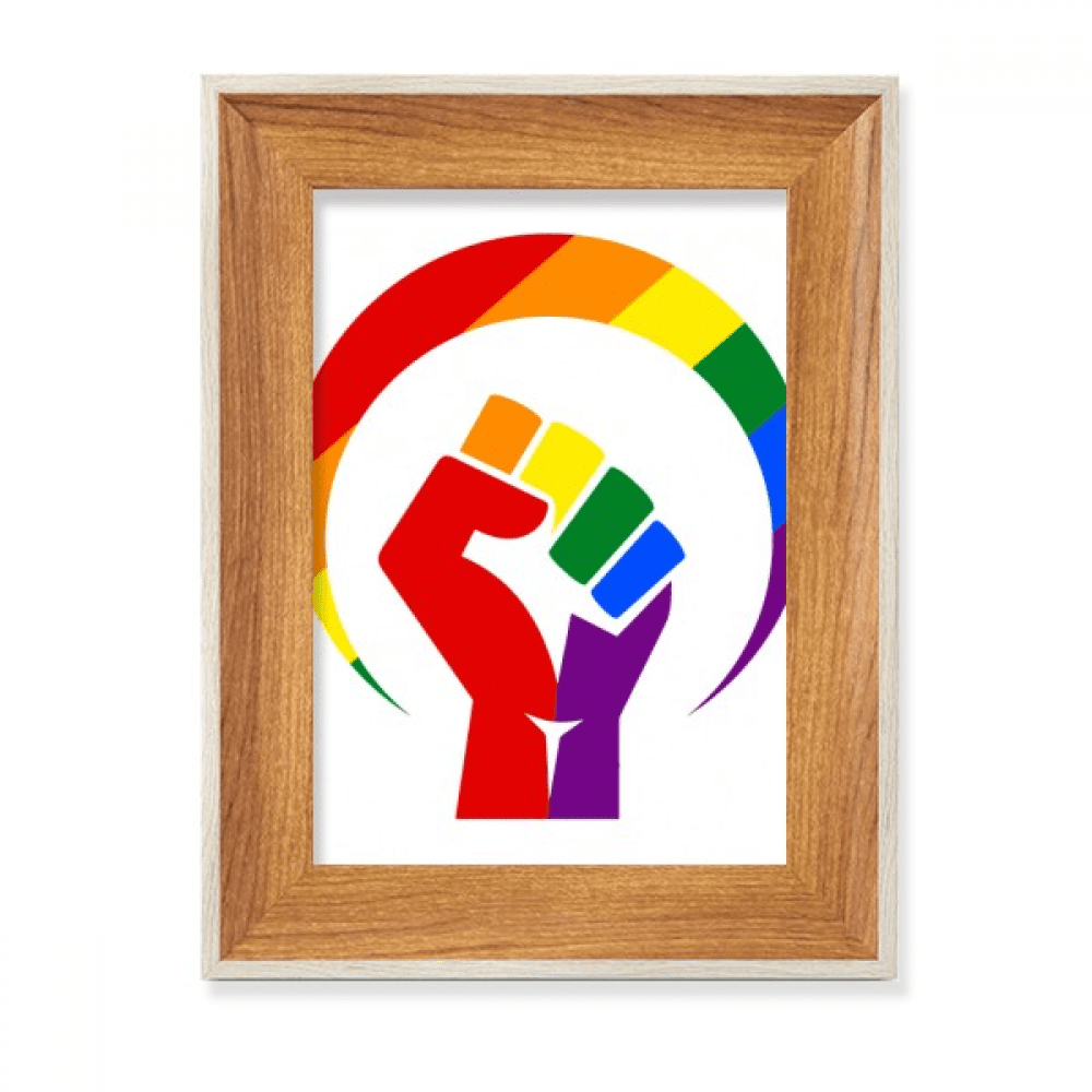 Gender Differences Around Rainbow Equality Desktop Wooden Photo Frame ...