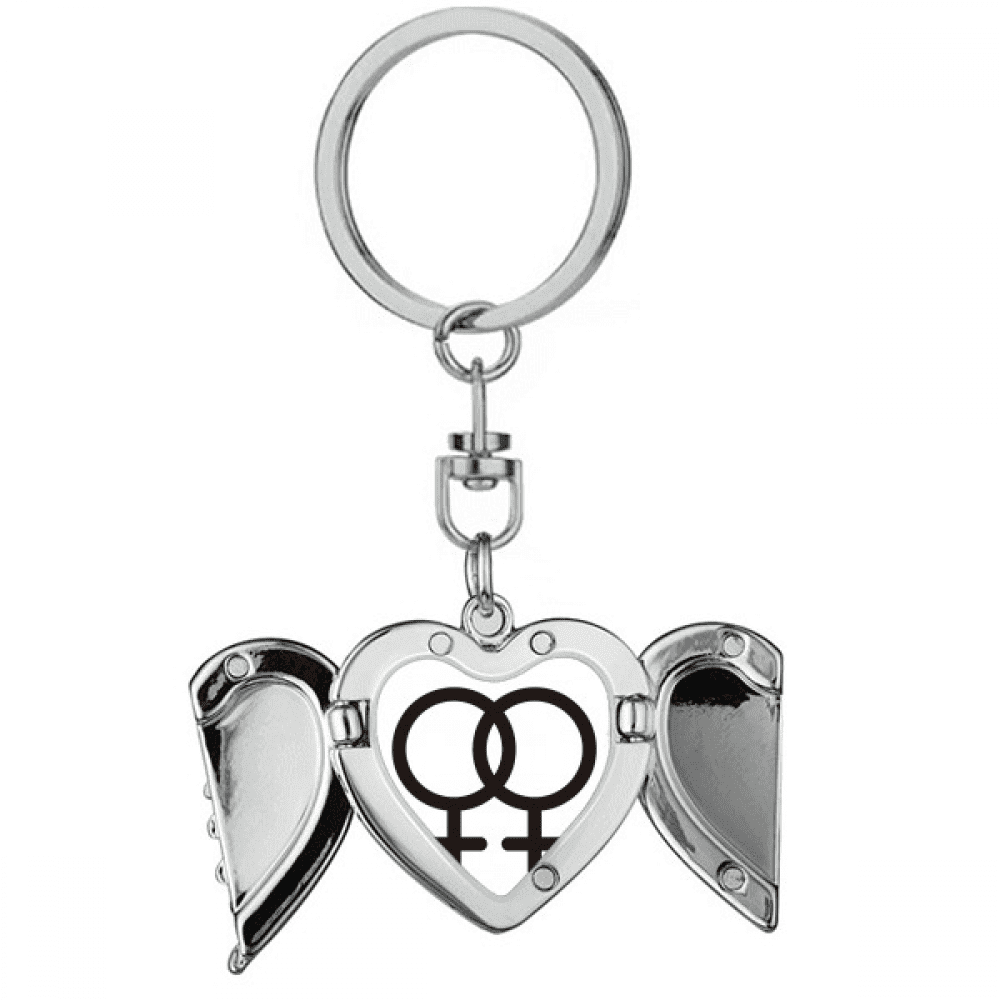 Gender Differentiation Identifying Women Equality Heart Angel Wing Key ...