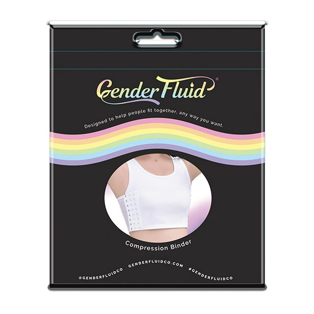 Gender Fluid Chest Compression Binder - Xxl White - Walmart.com
