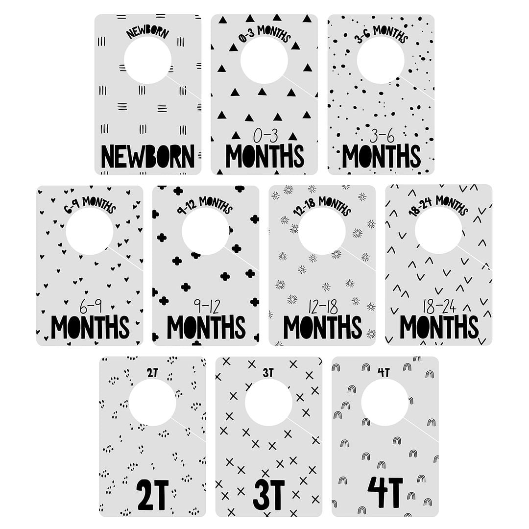 Gender Neutral Closet Baby Clothing Dividers / Modern Pattern Closet ...