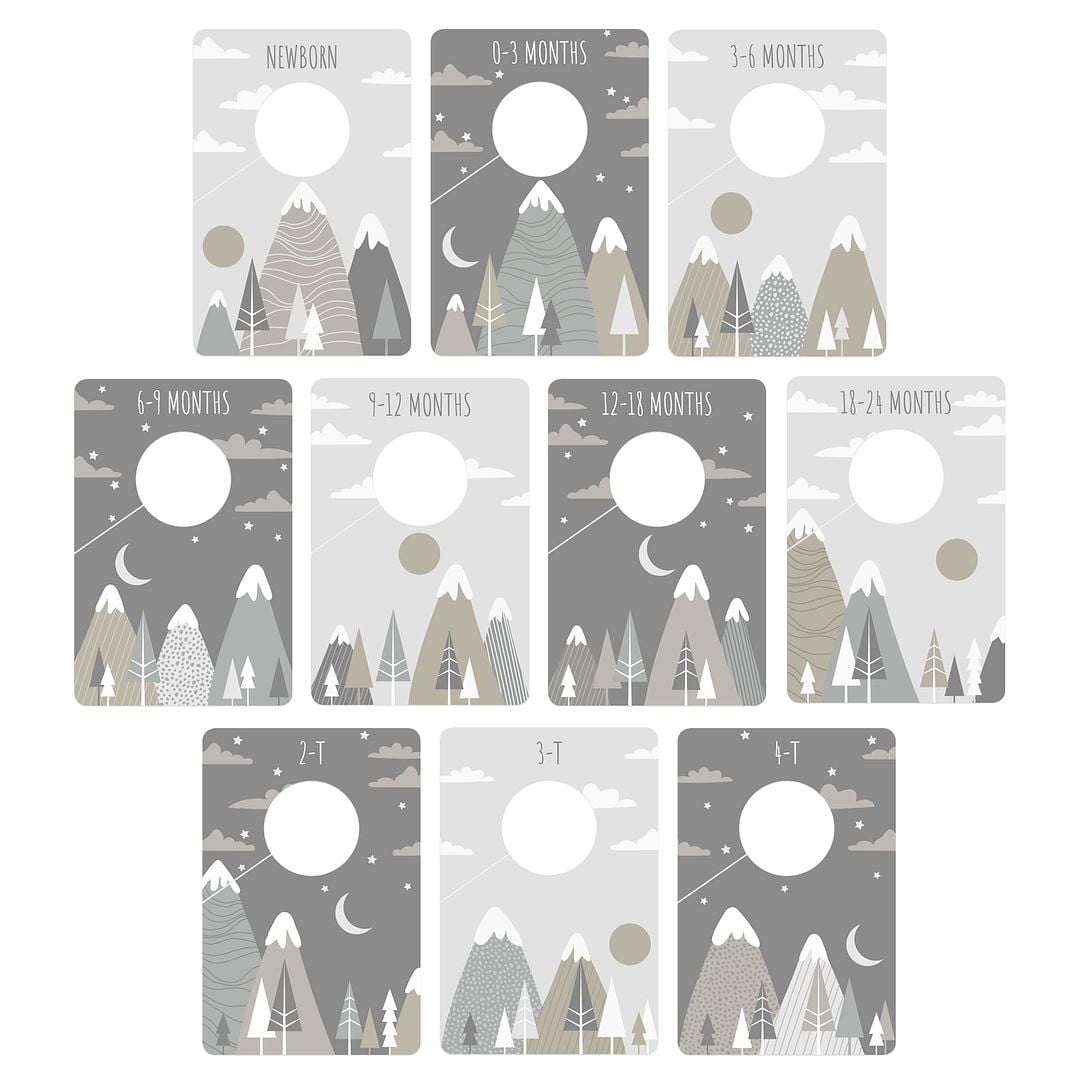 Gender Neutral Closet Clothing Dividers / Trendy Mountain Closet ...