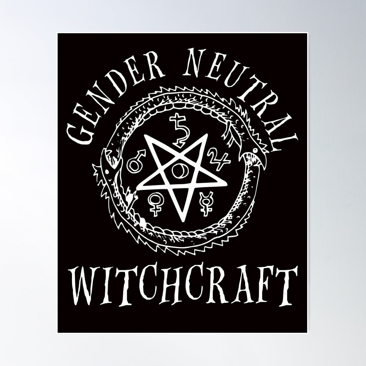 Gender Neutral Witchcraft | Coven Wicca | Witch Poster Wall Art, Modern ...