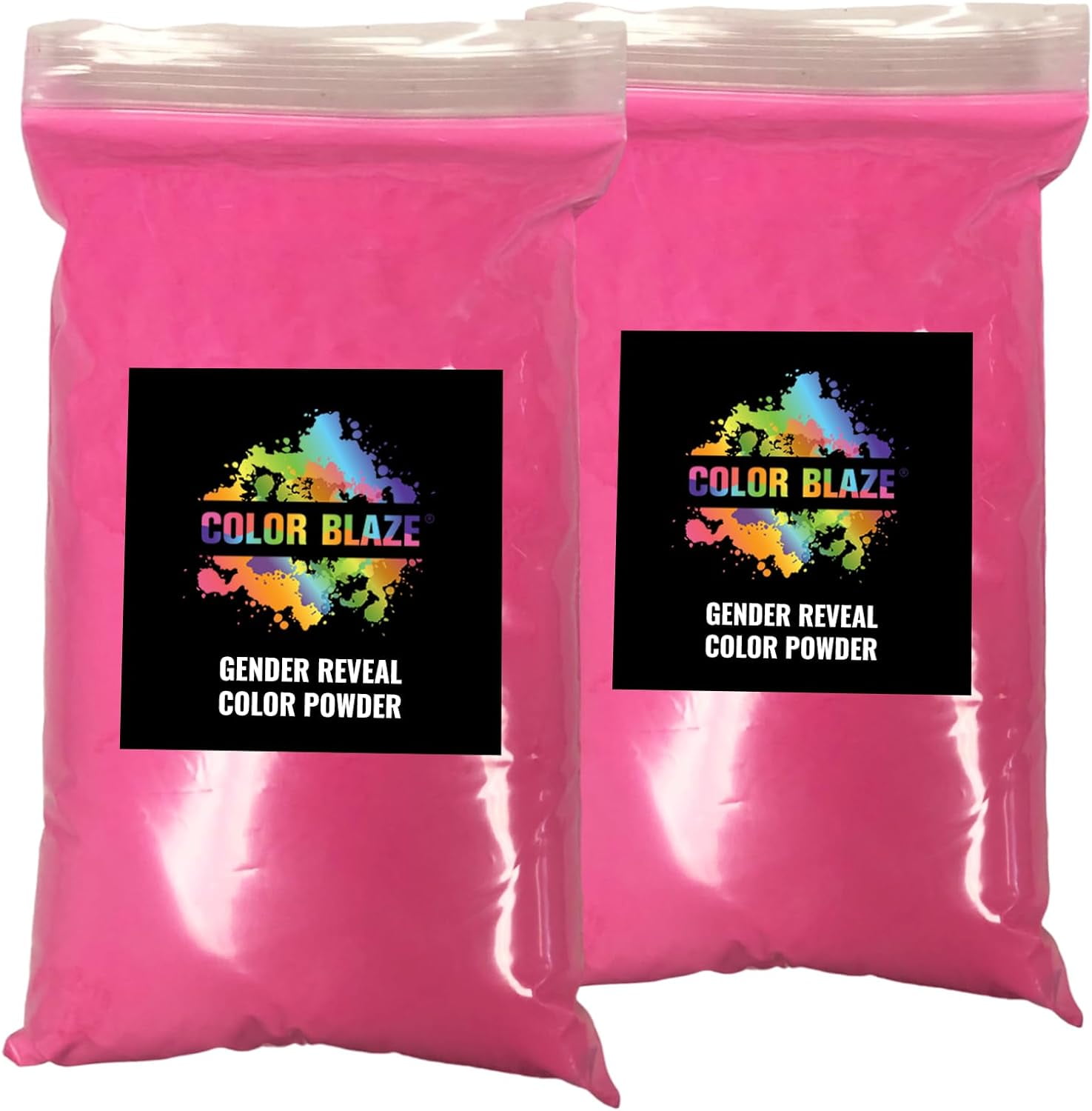 Color Blaze 2lbs Pink Gender Reveal Powder for Parties, Burnout and ...