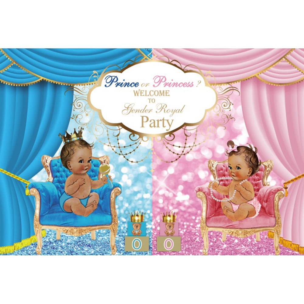 Gender Reveal Backdrop Boy Or Girl He Or She Baby Shower Photography ...