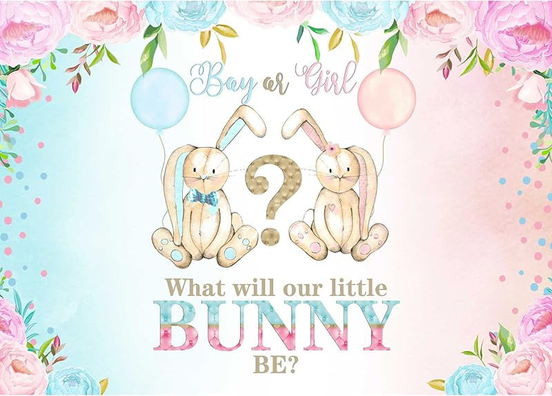 Gender Reveal Boy or Girl Bunny What Will Our Little Bunny Be Easter ...