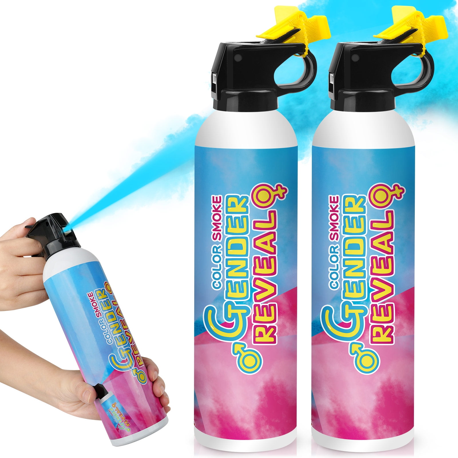 Gender Reveal Corn Powder Canon - Boy Blue & Girl Pink, Biodegradable ...