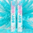 TUR Blue Gender Reveal Confetti & Powder Smoke Cannons 2-Pack ...