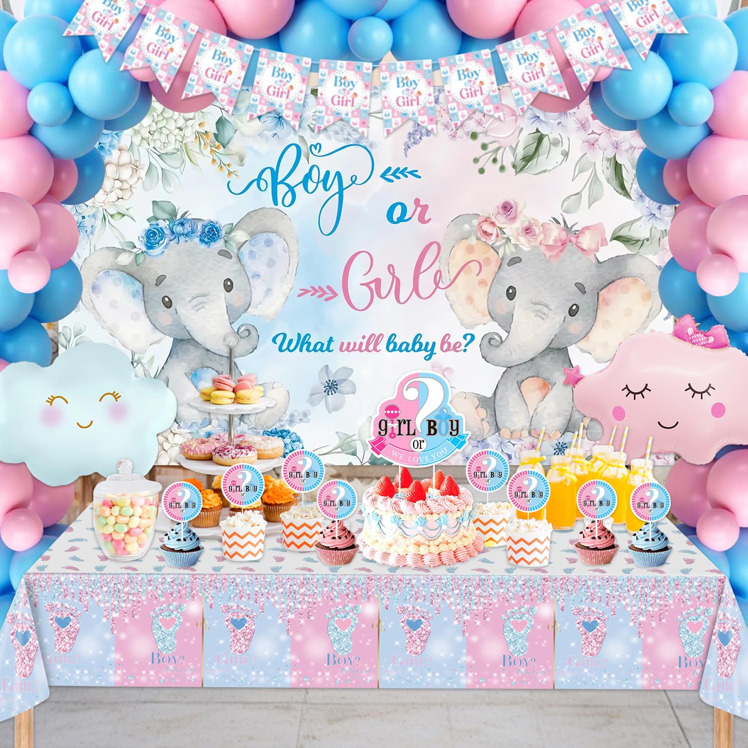 Gender Reveal Decorations, Baby Gender Reveal Party Decorations for Boy ...