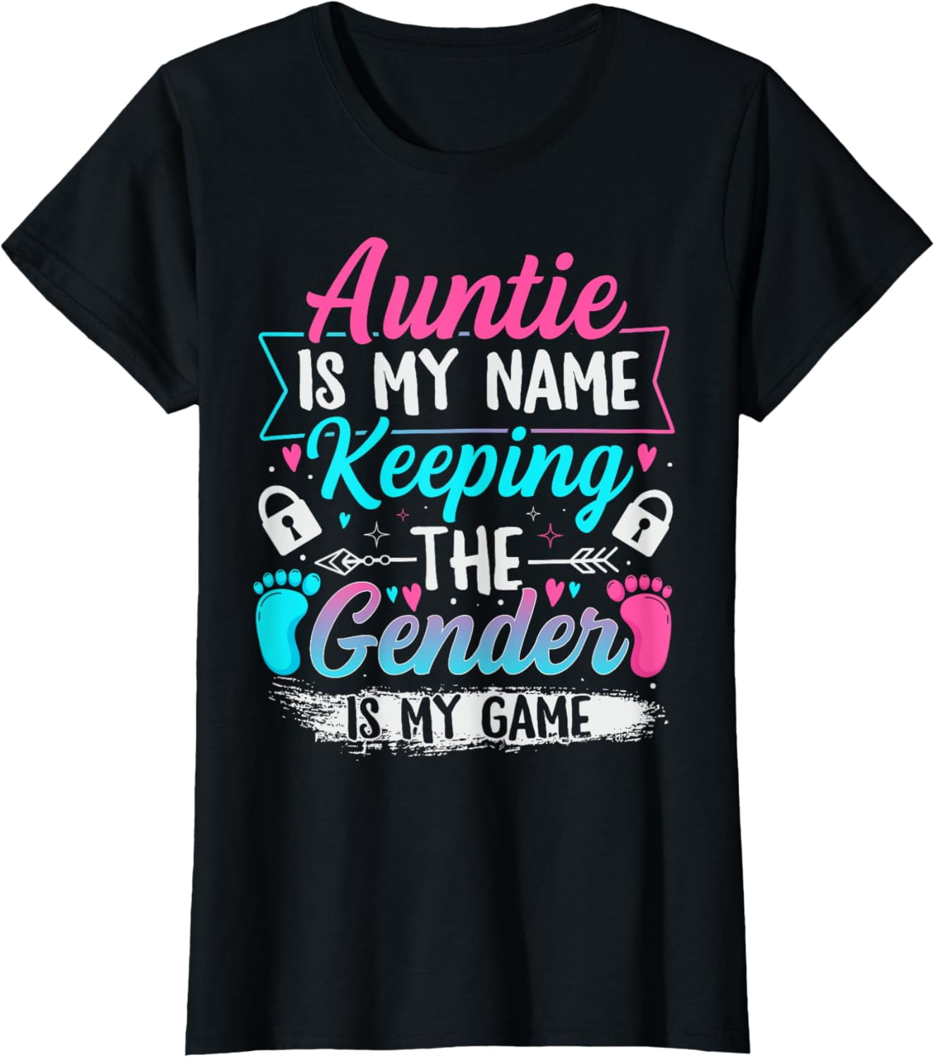 Gender Reveal Design for a Keeper of the Gender Aunt T-Shirt - Walmart.com