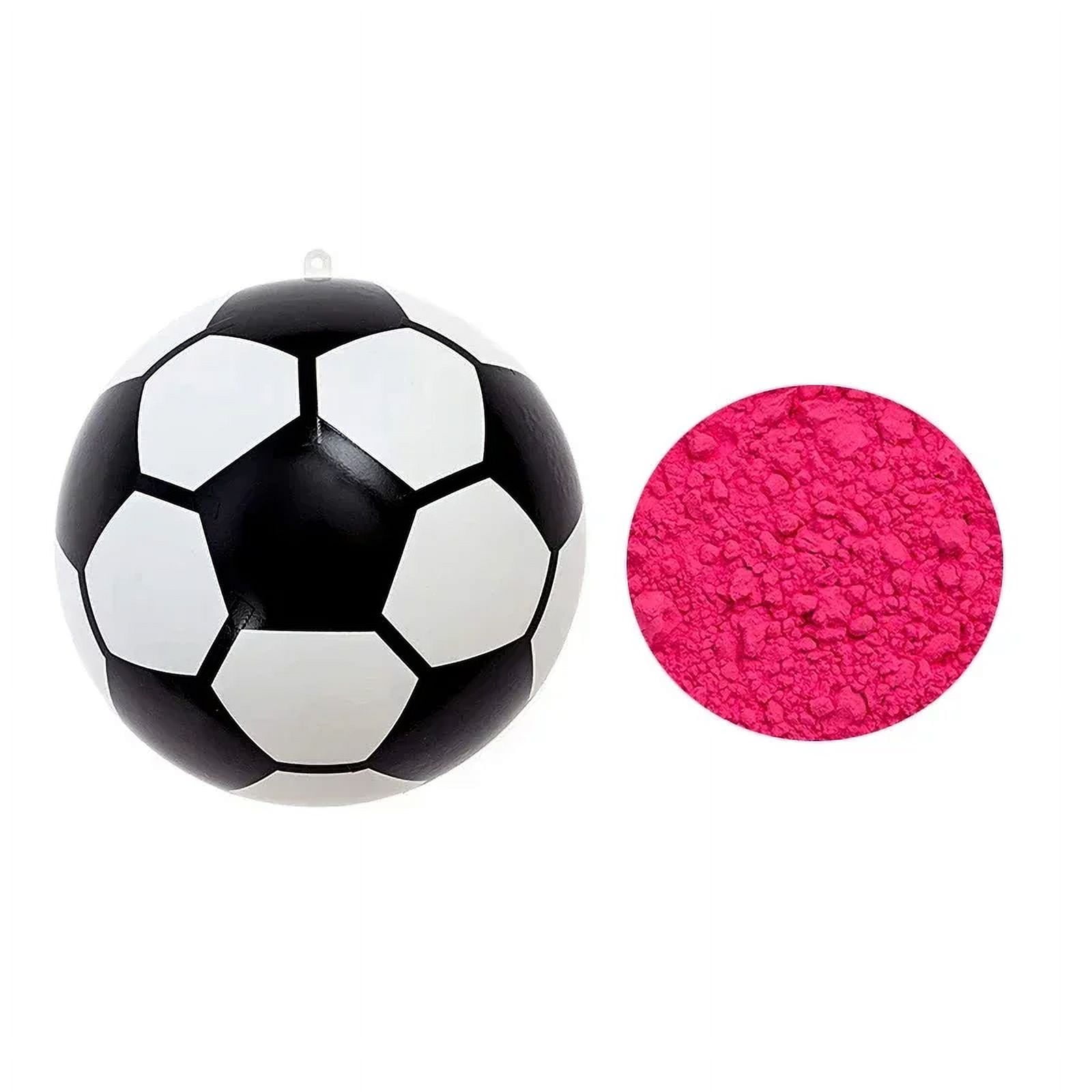 Gender Reveal Exploding Powder Soccer Ball with Blue Pink Powder ...