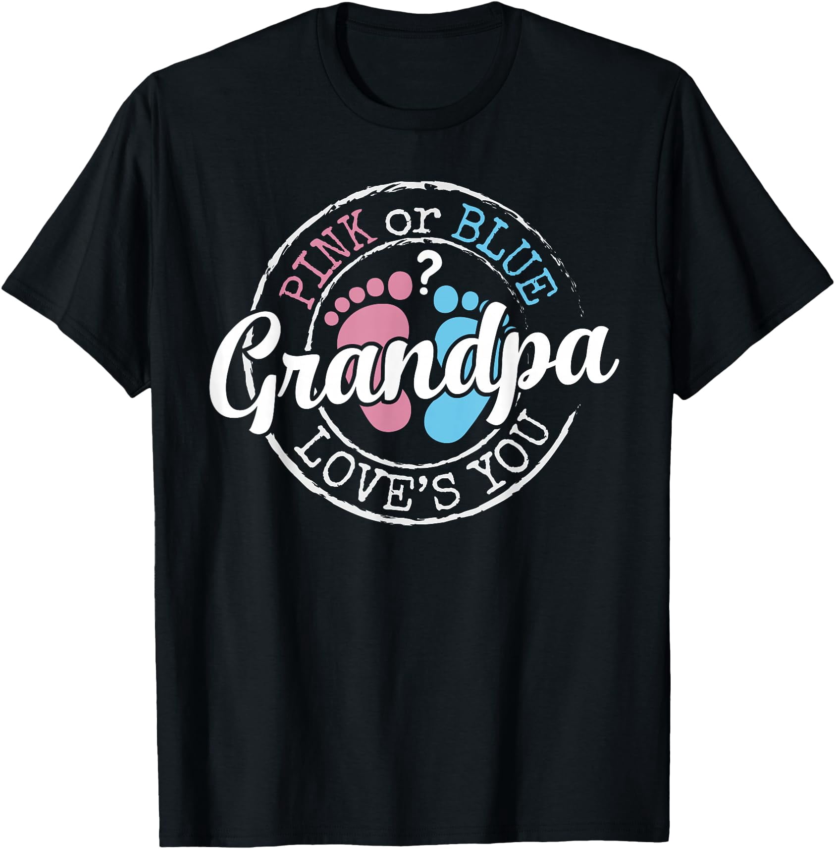 Gender Reveal Grandpa T-Shirt, Grandfather to Be Gifts, Baby Shower ...