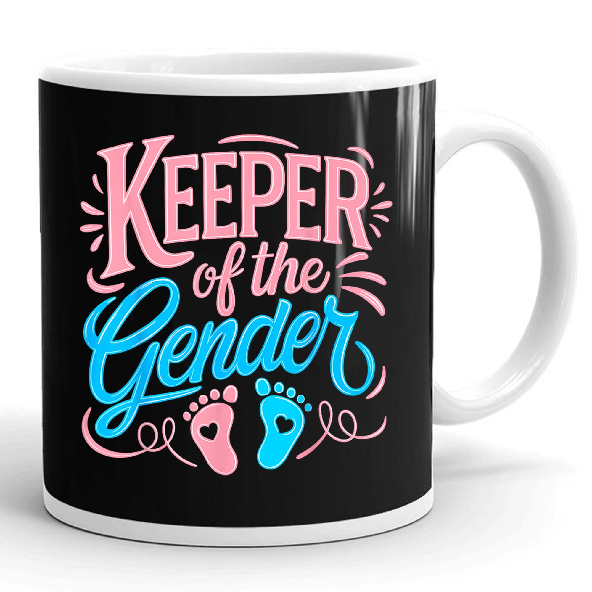 Gender Reveal Keeper Of The Gender Gift Ceramic Mug 11oz (White;11oz ...