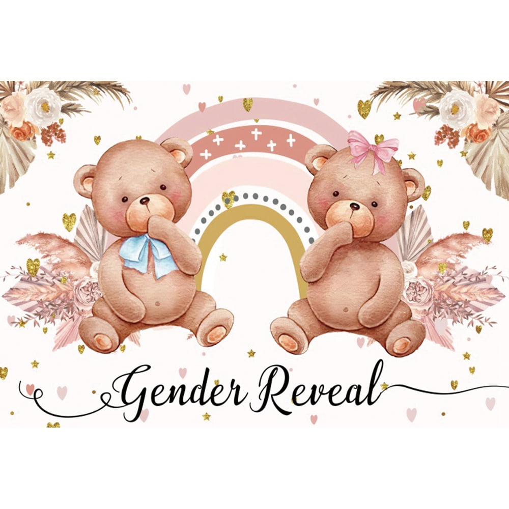 Gender Reveal Newborn Photography Backdrop Boy Or Girl Baby Shower ...