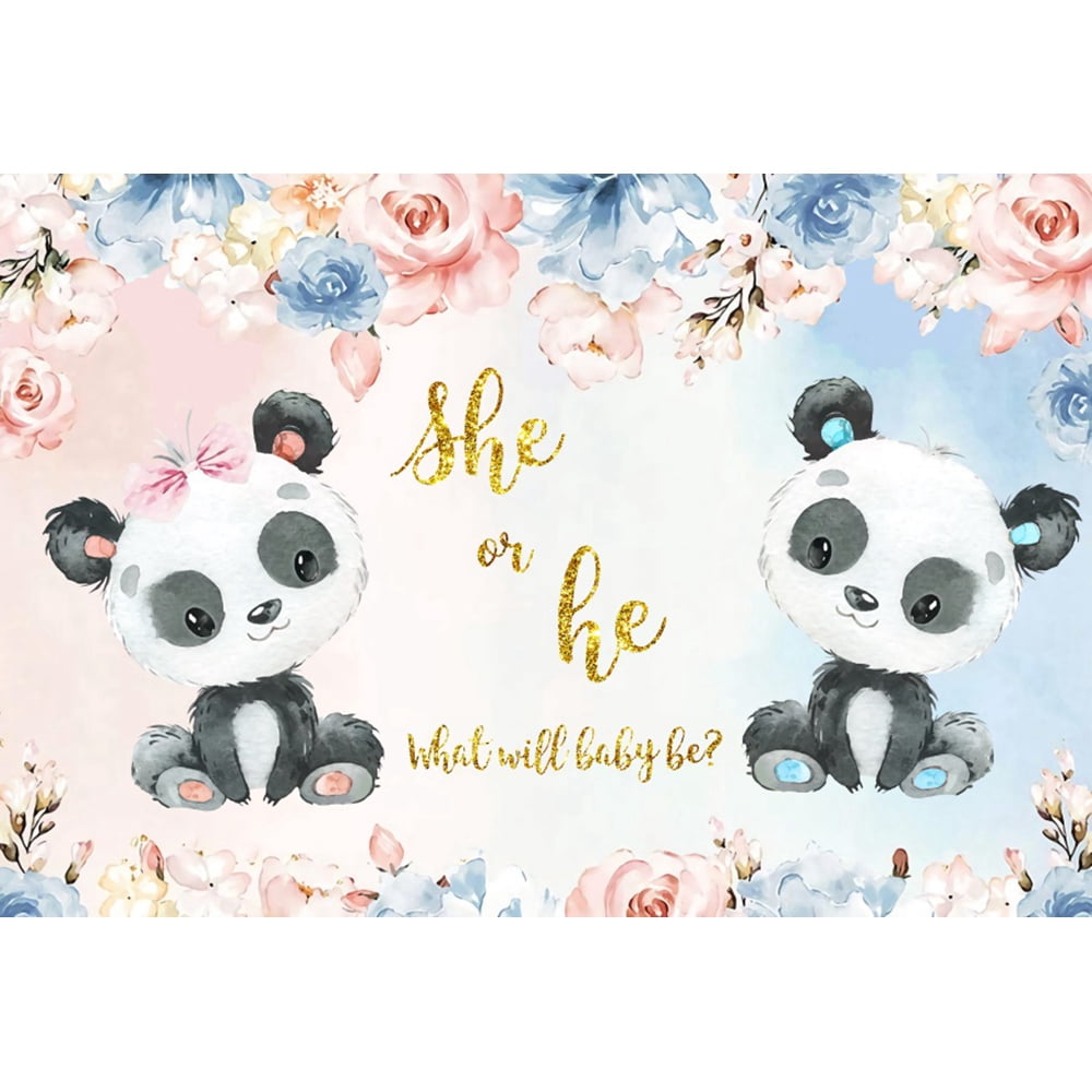 Gender Reveal Newborn Photography Backdrop Boy Or Girl Baby Shower ...