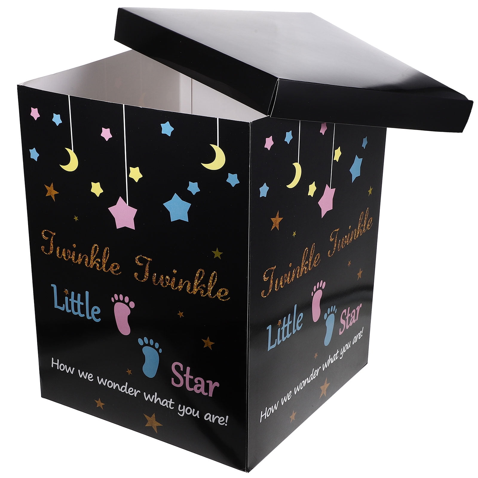 Gender Reveal Party Box Gender Reveal Balloons Box Paper Balloons Box ...