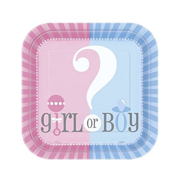 Gender Reveal Party Paper Dinner Plates, 9in, 8ct - Walmart.com