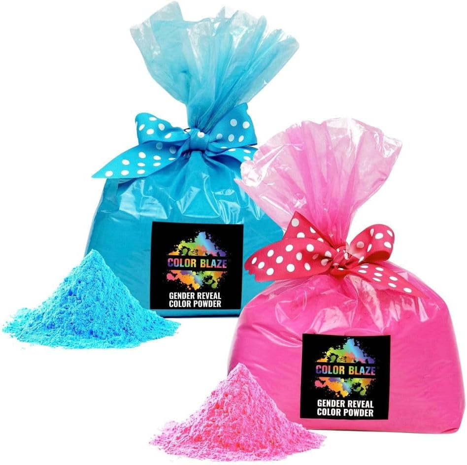 Color Blaze Gender Reveal Pink & Blue Powder Pack - 5lbs Each for ...