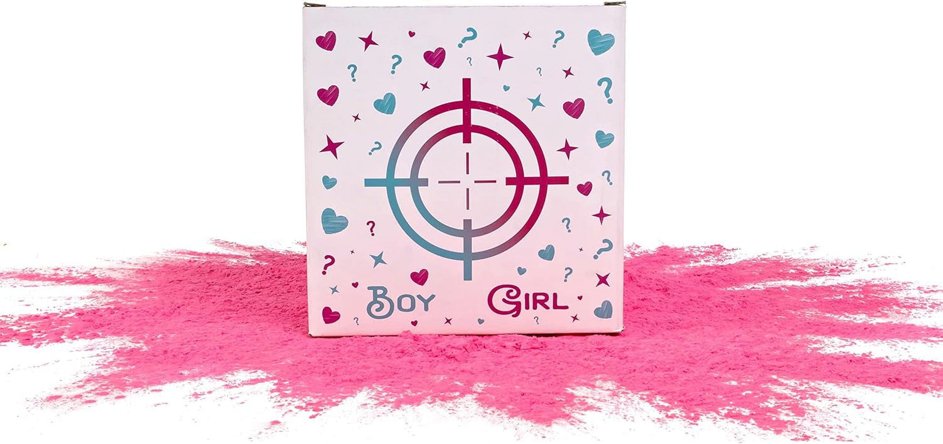 Gender Reveal Powder Box | Pink Kit | 10 LB Powder 12 Inch Shooting ...