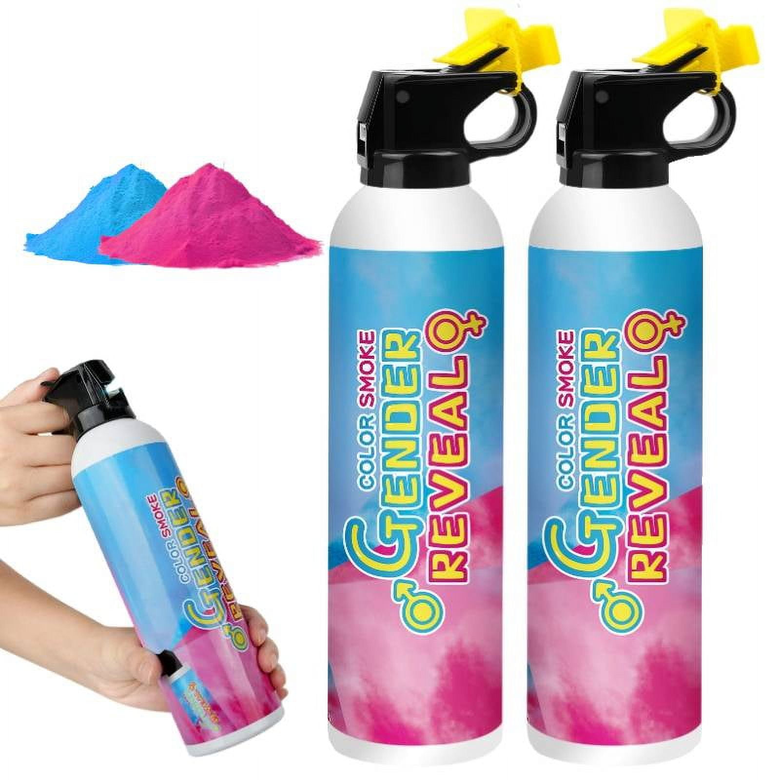 Walmart Gender Reveal Powder Cannon - Blue and Pink Poppers for Baby ...