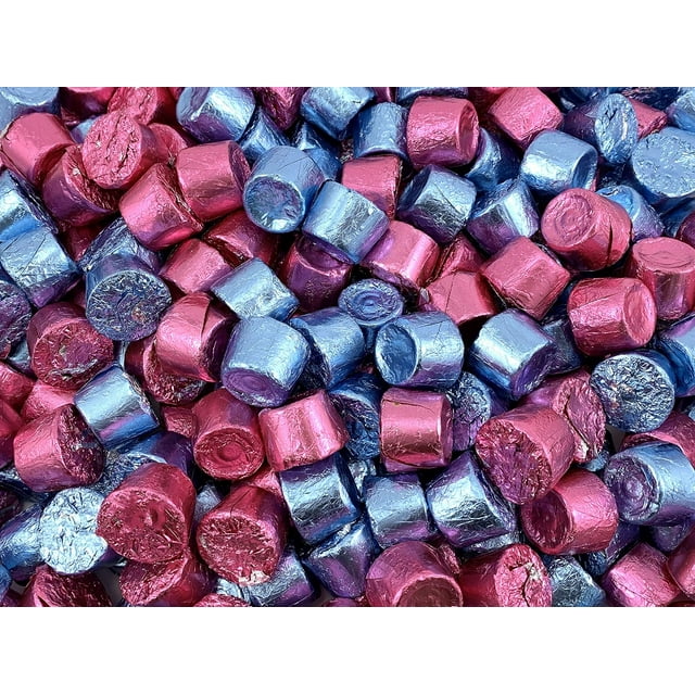 Gender Reveal ROLO Caramel Milk Chocolate Candy, Light Blue Pink Foils ...
