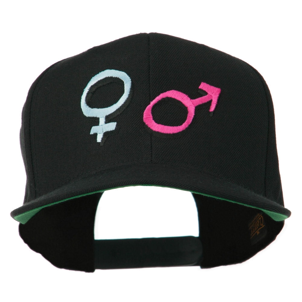 Gender Signs Embroidered Cap - Black OSFM - Walmart.com