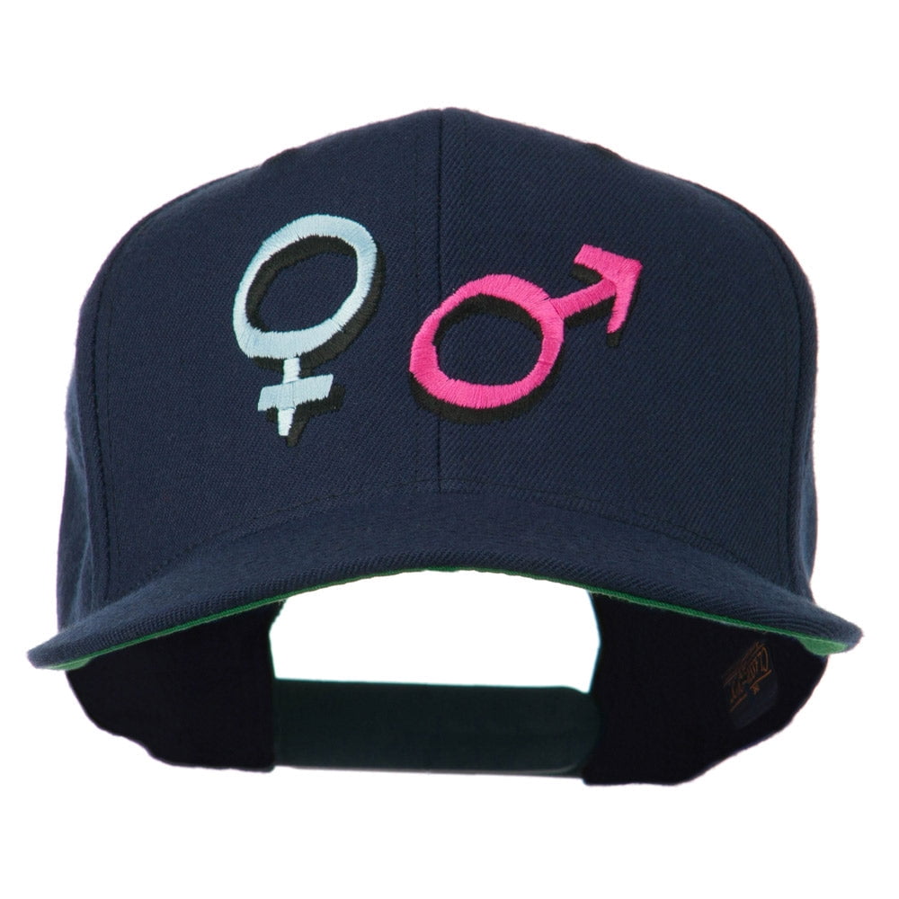 Gender Signs Embroidered Cap - Navy OSFM - Walmart.com