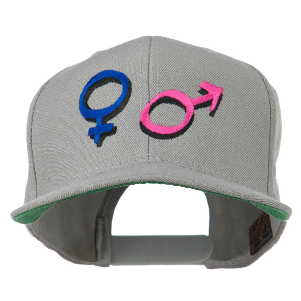 Gender Signs Embroidered Cap - Silver OSFM - Walmart.com