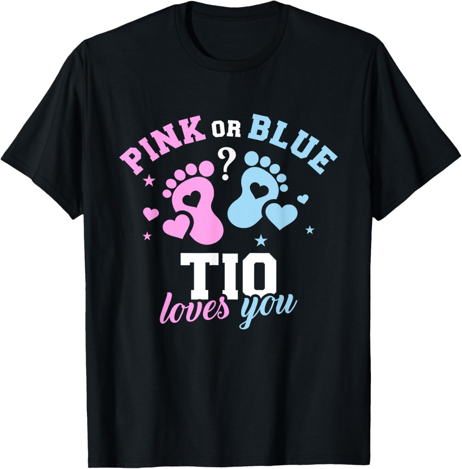 Gender reveal tio uncle T-Shirt - Walmart.com