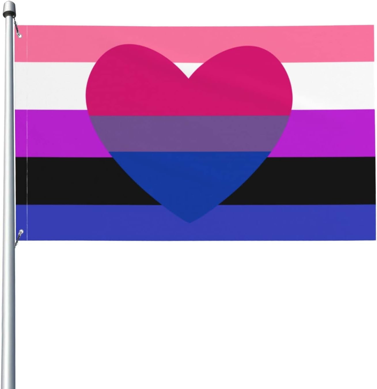 Genderfluid Bisexual Bi Pride Flag Welcome Party Outdoor Outside Decorations Picks Home House ...