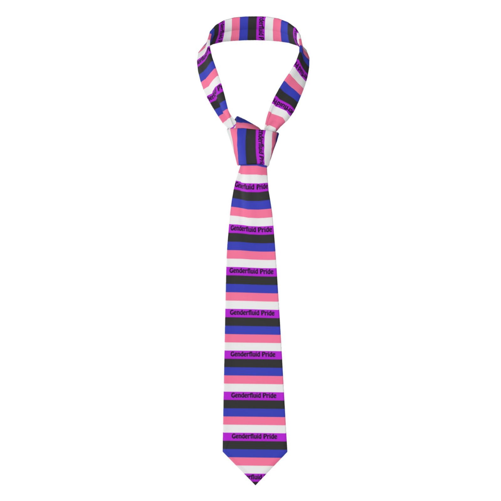 Genderfluid Pride Flag Ties for Men Business Wedding Party Suit Fashion Neck Ties Funny Neckties ...