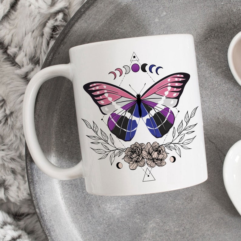 Genderfluid Pride Mug - Gender Fluid Pride Flag Gift, LGBT Gift ...