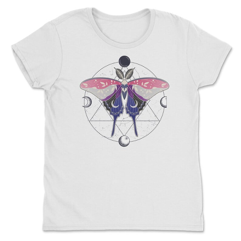 Genderfluid Pride Shirt, Nonbinary Gift, Transgender Moon Phase Tree of ...