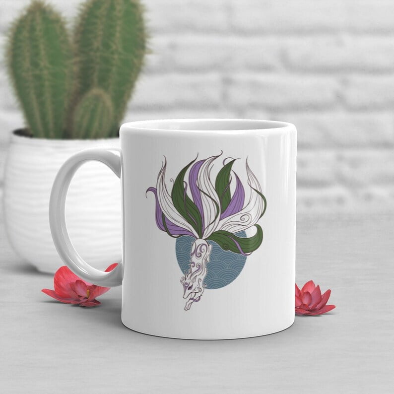 Genderqueer Pride Coffee Mug, Gender Queer Flag Gift, LGBT, Nonbinary ...