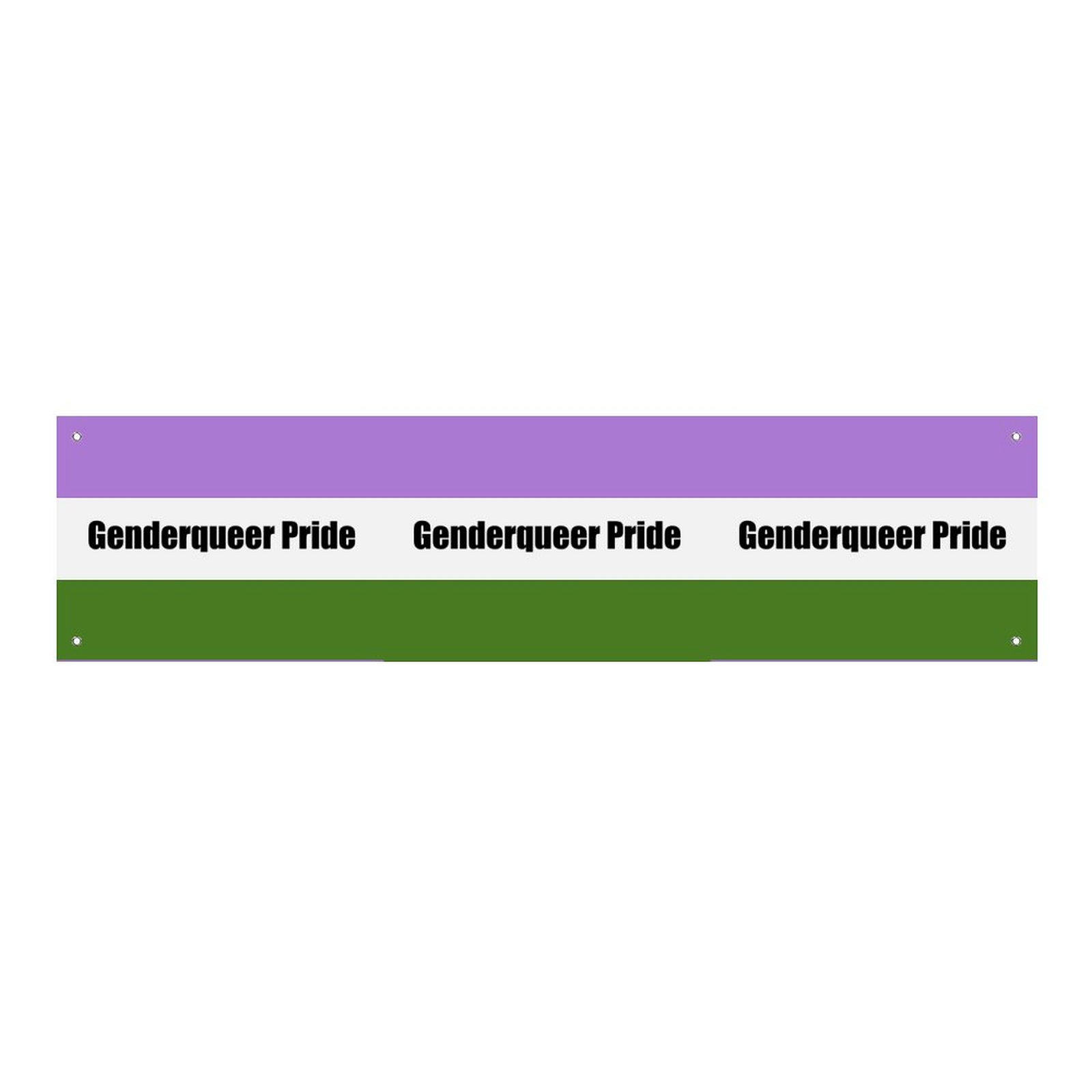 Genderqueer Pride Flag Banners Flag Hanging Backdrop Sign Wall Decoration And Supplies For Party ...