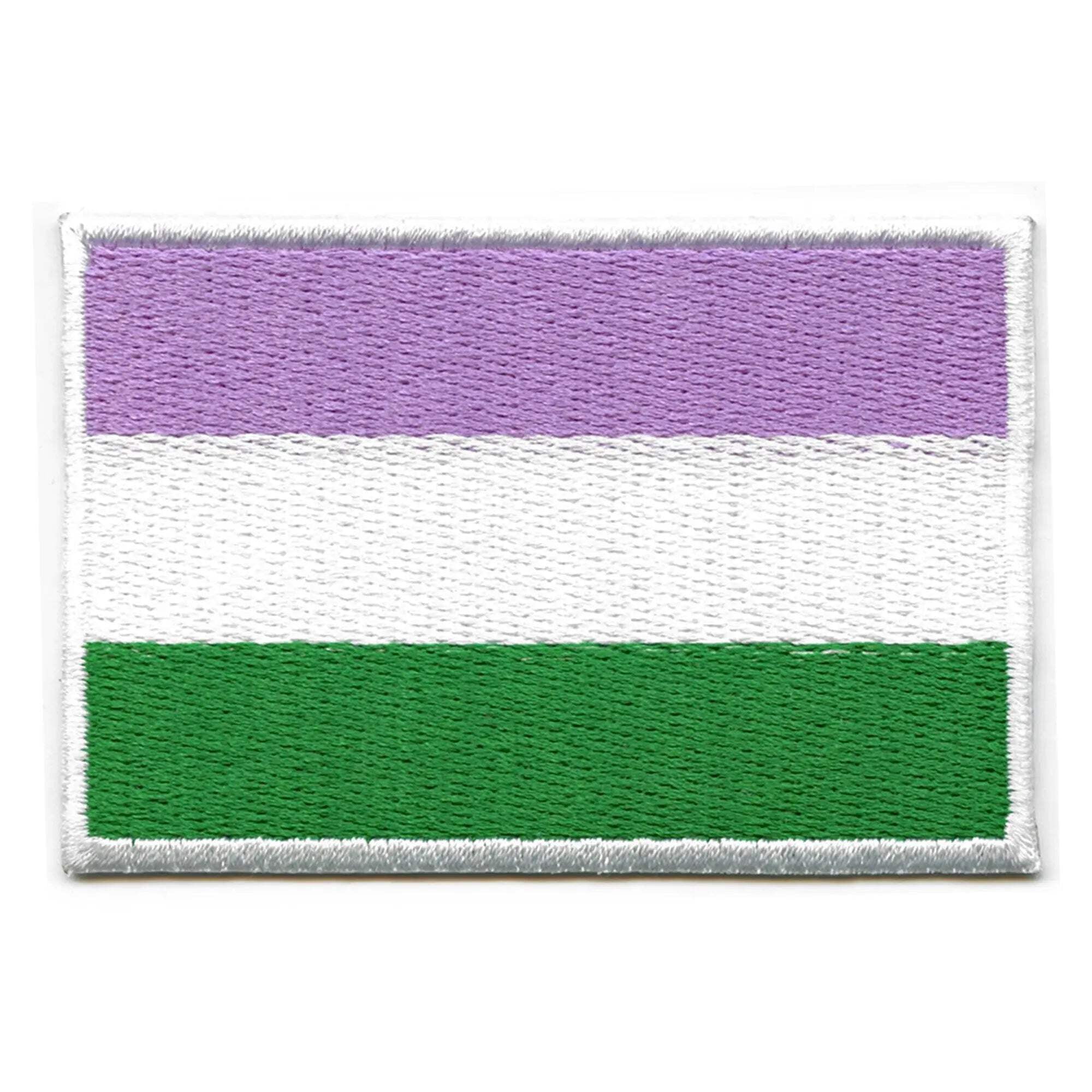 Genderqueer Pride Flag Patch LGBTQ+ Embroidered Iron On - Walmart.com