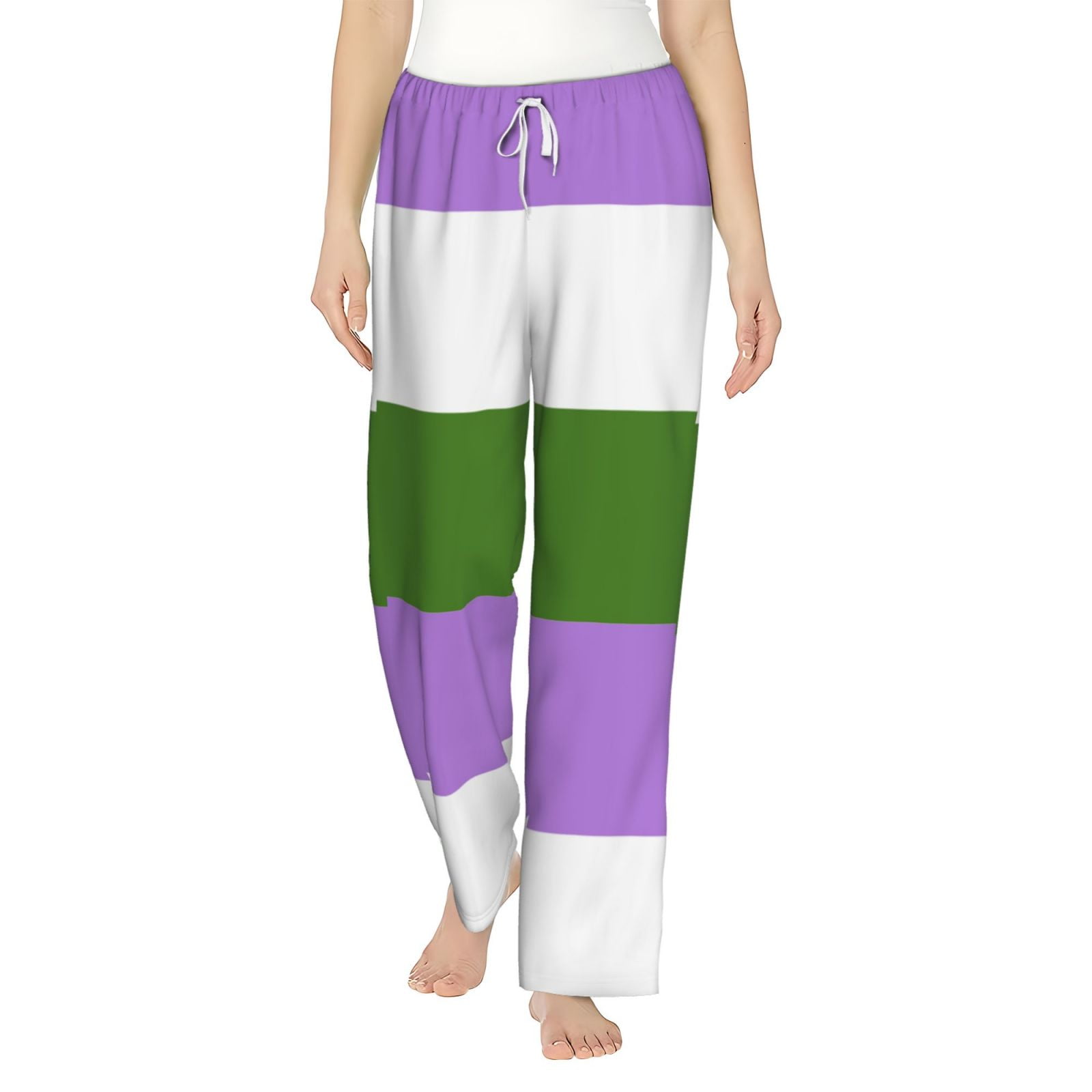 Genderqueer Pride Flag Women'S Pajama Pants Straight Leg Comfy Lounge ...