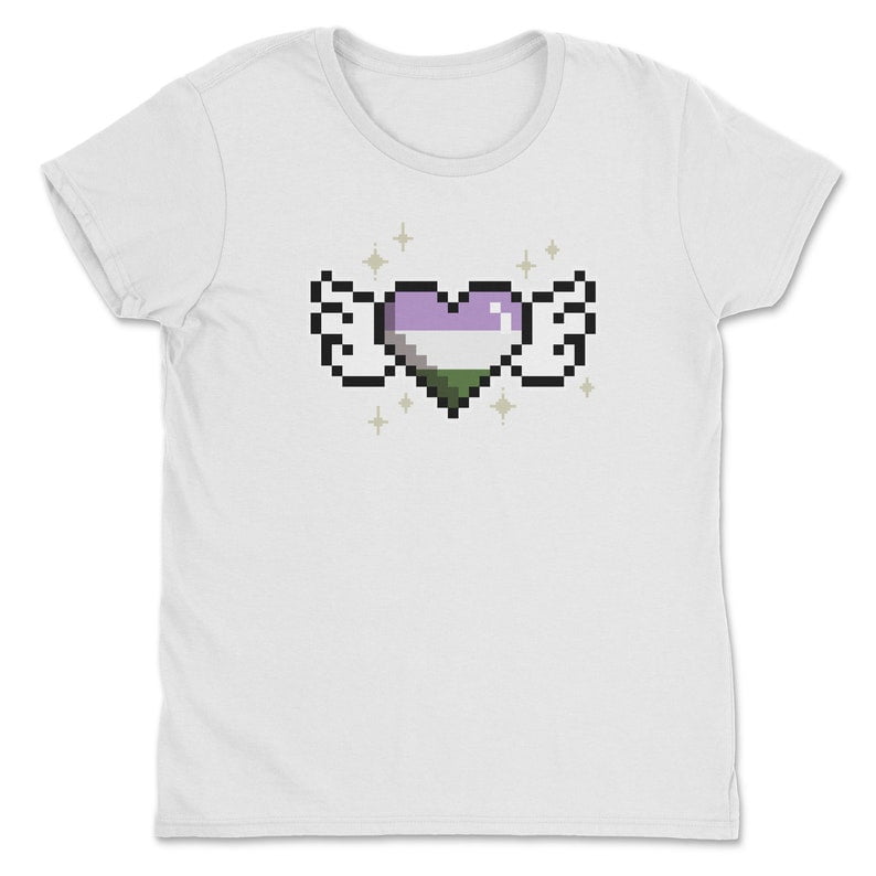 Genderqueer Pride Shirt, LGBTQ+ Pride Flag Tee, Trans & Nonbinary Gamer Gift - Walmart.com